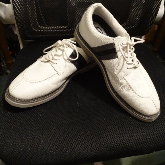G4 | Shoes | Gfore G4 Gallivanter G4ms2ef17 White Leather Golf Shoes ...